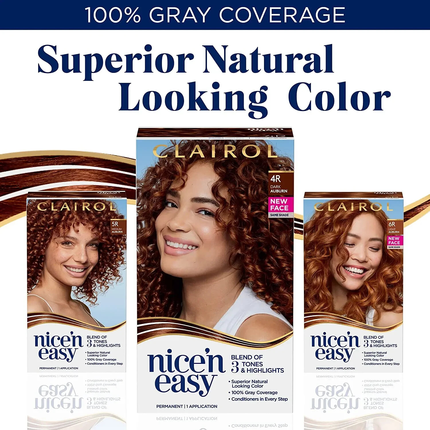 Clairol Nice'N Easy Permanent Hair Dye, 8R Medium Reddish Blonde Color ...