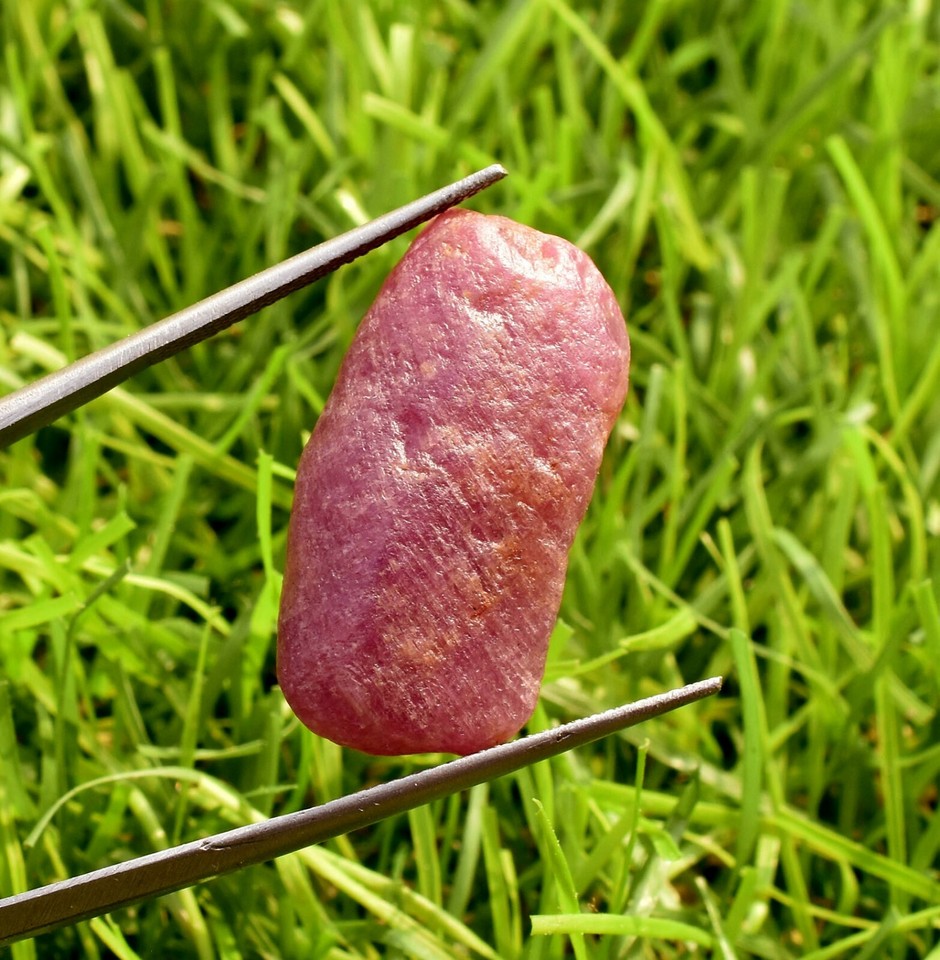 100% Natural Mozambique Pinkish Red Ruby Unheated Loose Raw Rough 48.50 ...