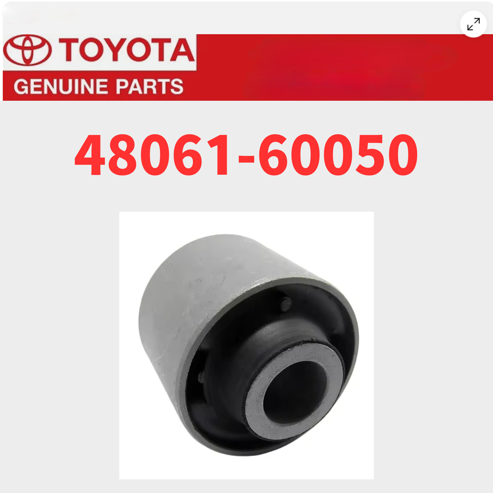 Toyota Genuine Bush, Lower Arm For Land Cruiser Prado 48061-60050 OEM ...
