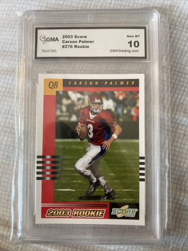 2003 Score Carson Palmer Rookie Card RC 276 Graded 10 USC Bengals | eBay
