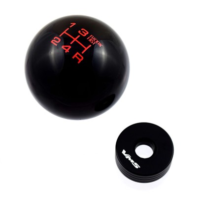 FITS 06-18 BLACK TYPE-R 6 SPEED FING MANUAL RACING SHIFT KNOB MT FITS ...