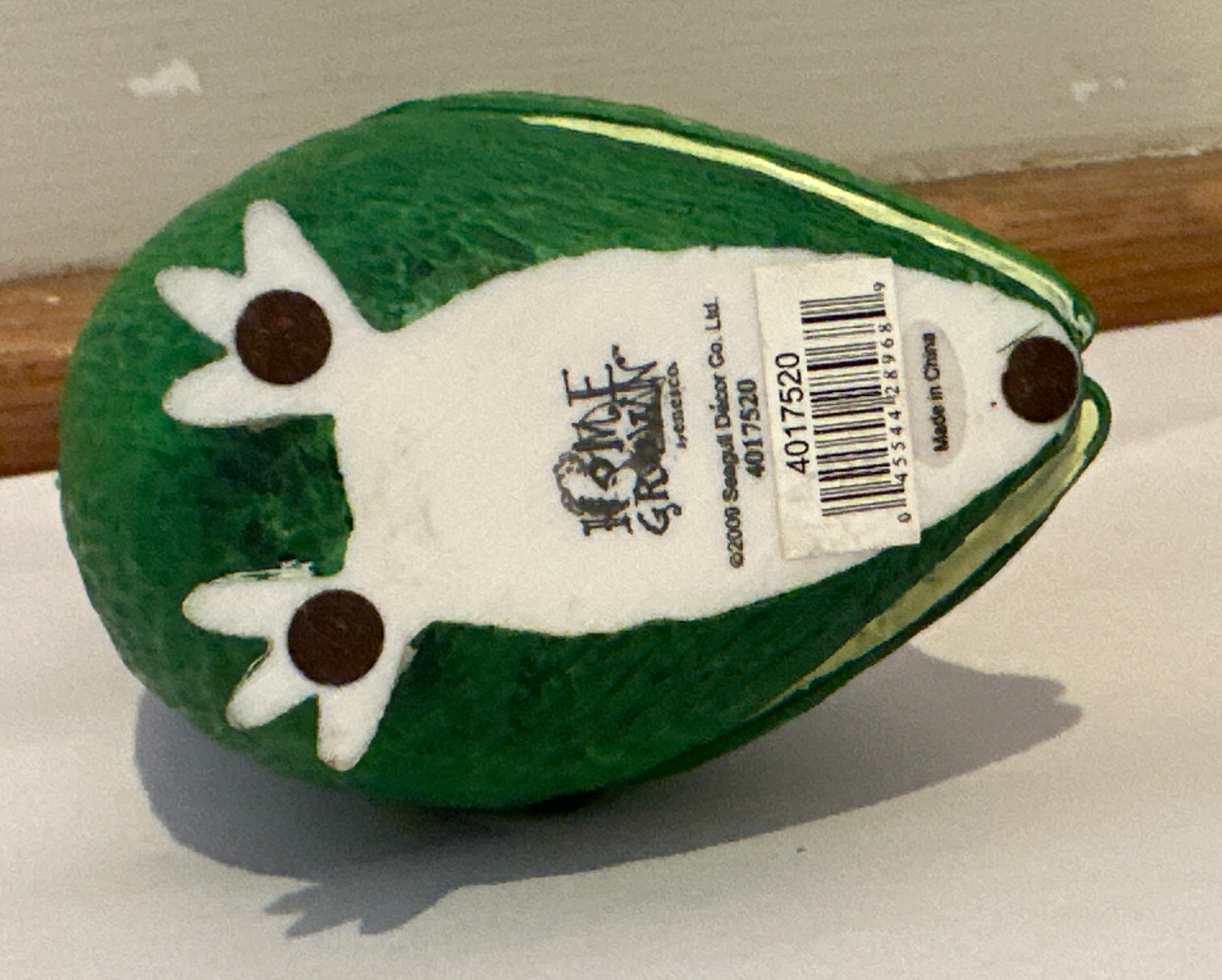 ENESCO Home Grown Avocado Parrot Figure Green Vegetable Bird Figurine ...