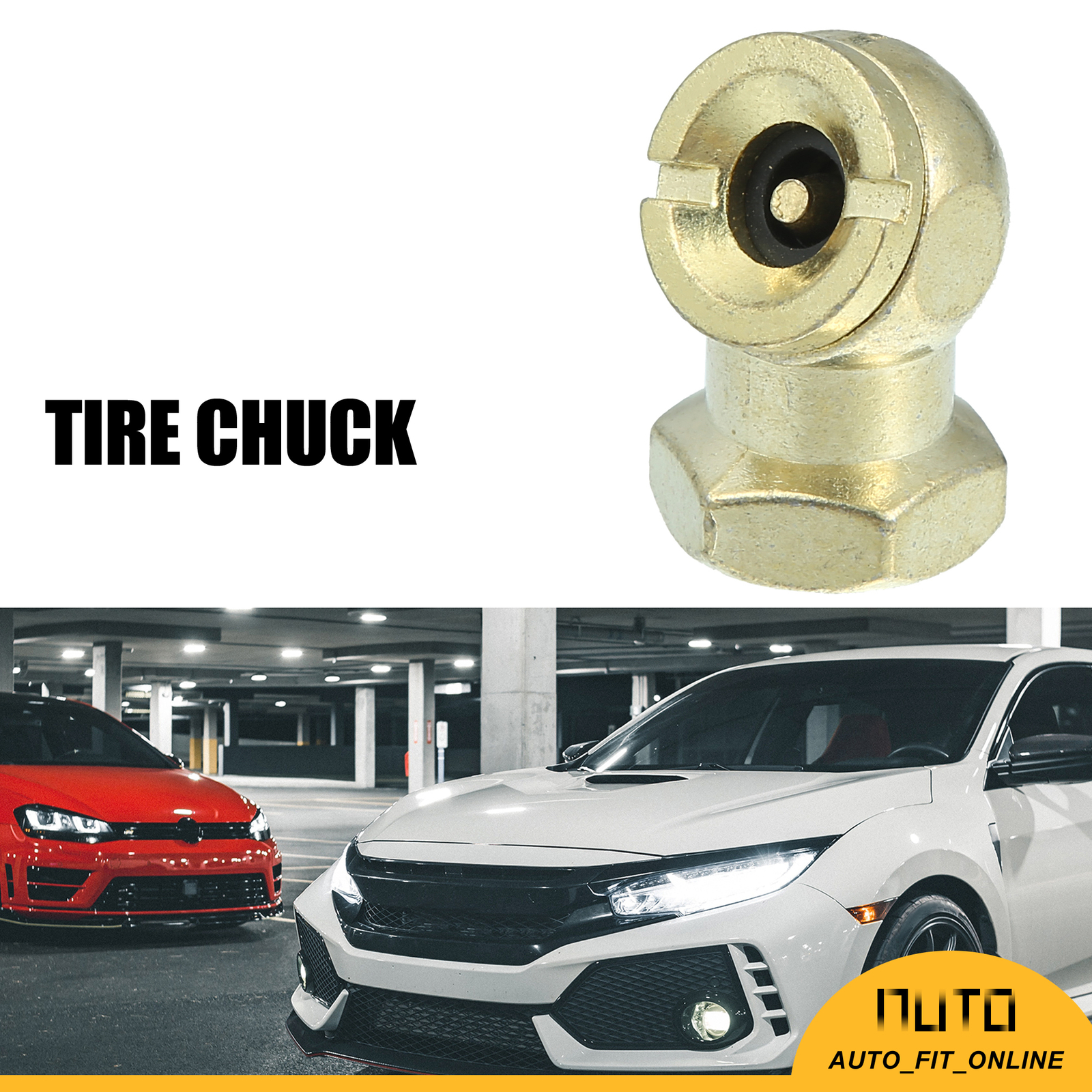 2pcs Car 1/4" NPT Closed Flow Tire Chuck Tire Air Nozzle for Tire ...