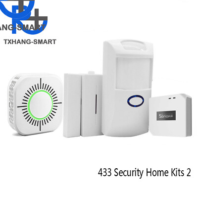 RF Bridge 433MHZ Detector PIR Door & Window Alarm Sensor Smart Home ...