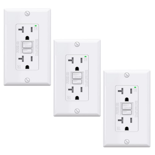 GFCI Outlets 20 Amp, Self-Test Electrical Outlet, GFI Tamper-Resistant ...