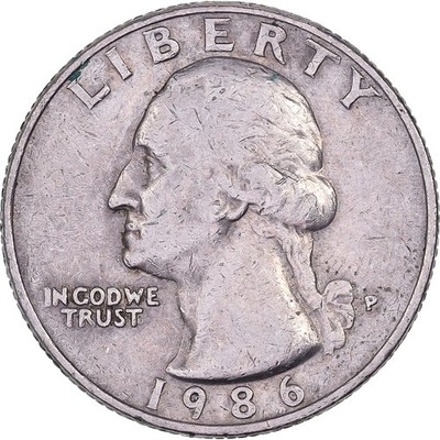 [#638061] United States, Quarter, Washington Quarter, 1986, U.S. Mint ...