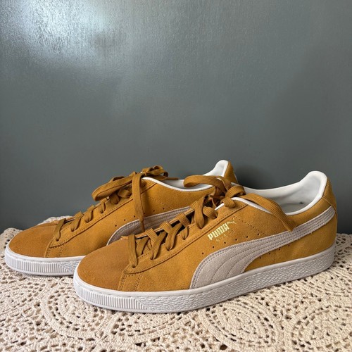 PUMA Suede Classic Xxi Lace Up Men's 12 Yellow Mustard Skater NWOT ...