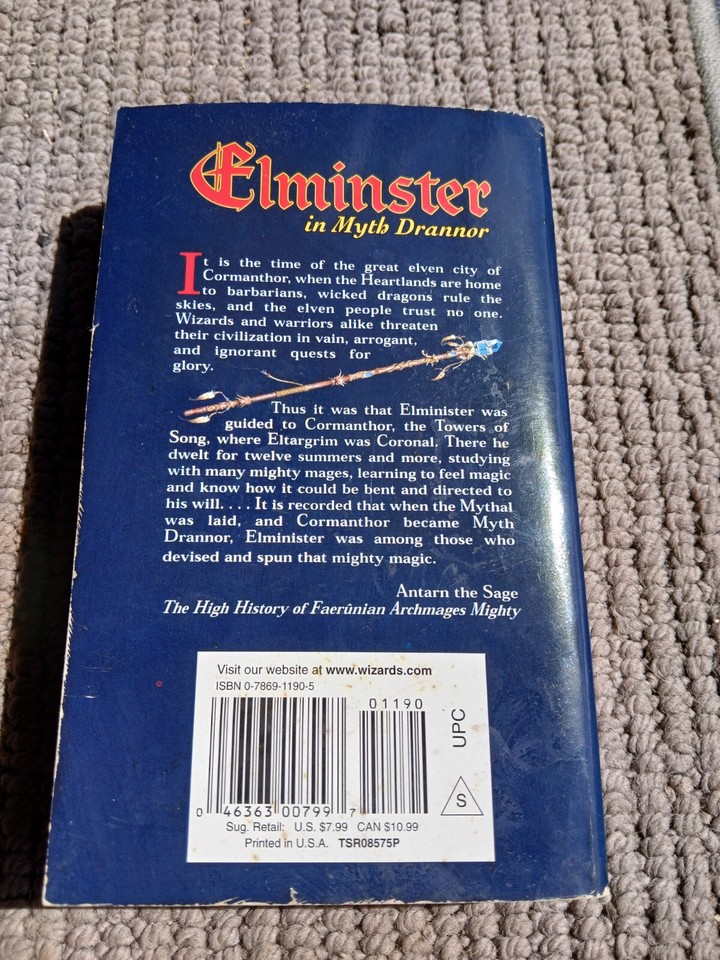 Elminster in Myth Drannor [Forgotten Realms] by Greenwood, Ed ...