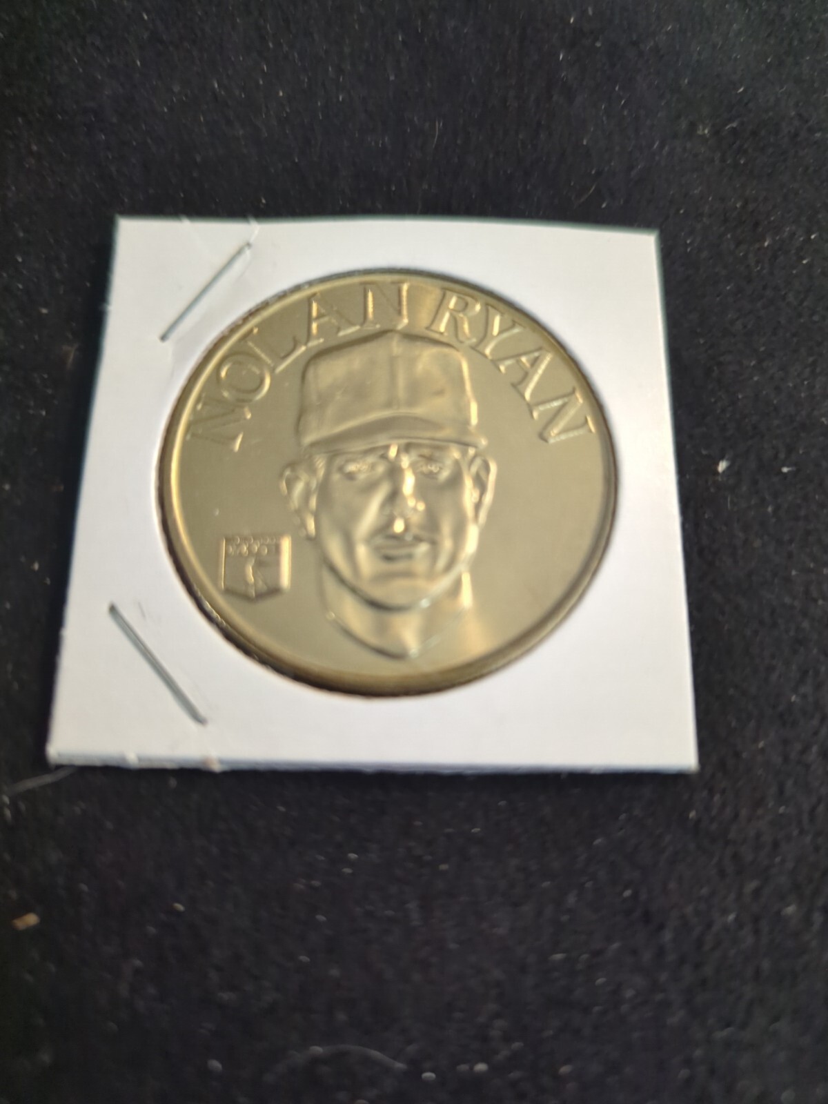 Solid Brass Nolan Ryan Baseball Coin MLB Milk Caps Pogs Slammer Vintage ...
