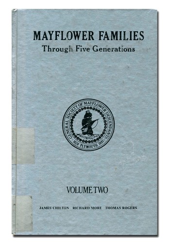 Mayflower Families Through Five Generations HC 1978 Vol. Two W1 ...