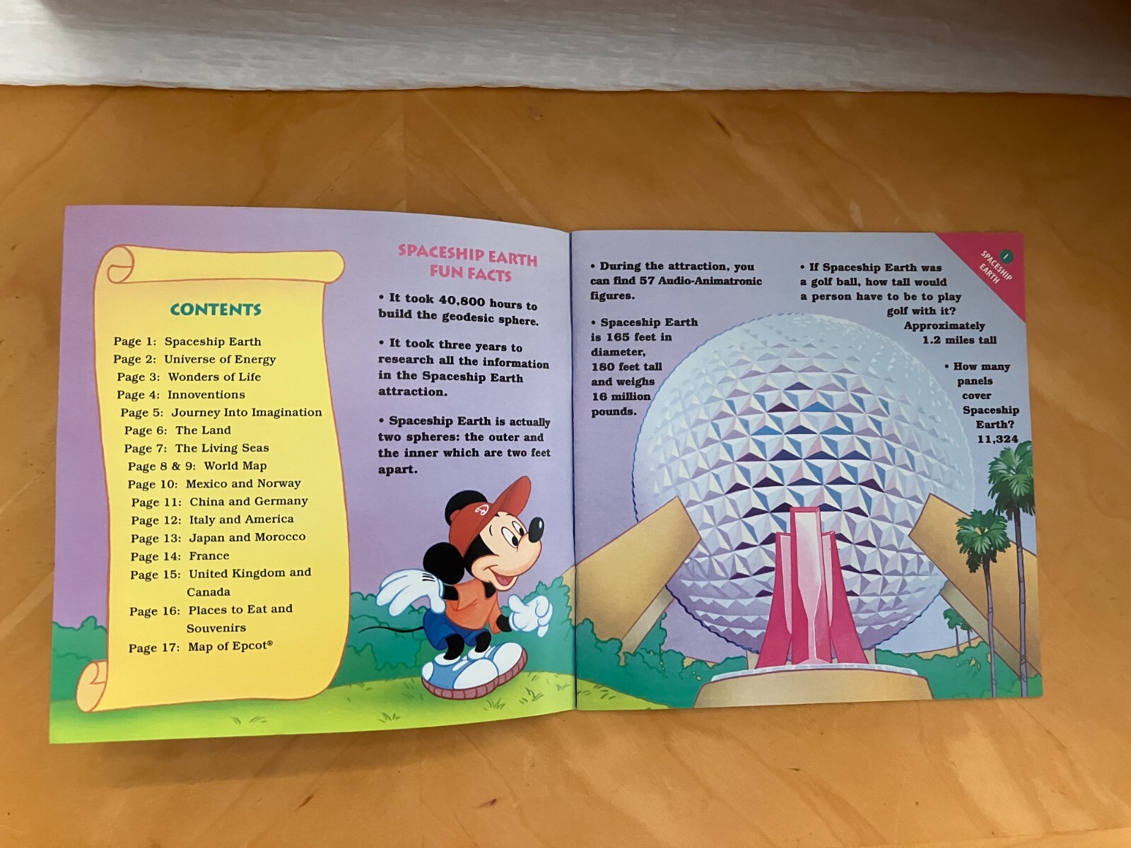 Epcot - Discovery Guide and Epcot Guide Map - Figment on Cover | eBay