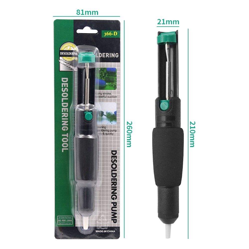 Kit Vacuum Desolder Pump Desoldering Tool Solder Suction Pen Hand Cleaning Tool 683732082669 ...