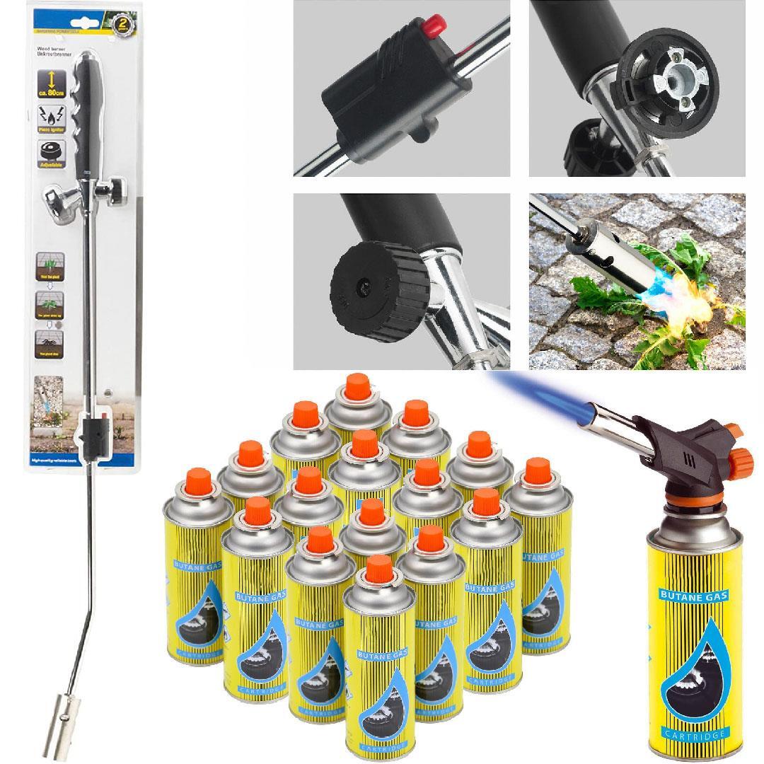 Weed Burner Killer Wand Butane Gas Blowtorch Garden Outdoor Weeds Moss ...