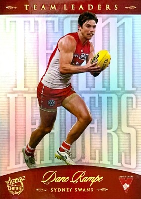 2016 AFL SELECT CERTIFIED DEAN RAMPE SYDNEY SWANS TEAM LEADER CARD | eBay