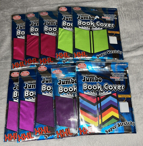 Lot of 10!! BOOK COVER-Premium Edition Jumbo Book Covers STRETCHY XXL ...