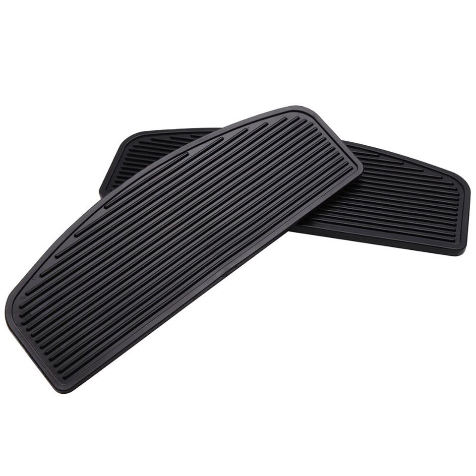Pair Motorcycles Front & Rear Foot Boards Floorboards for Harley Honda ...