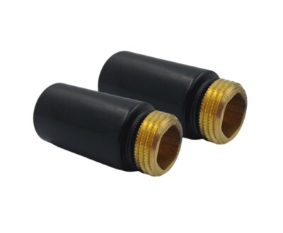 Black Valve Extension 1/2" Radiator Tap Round Extension Connector | eBay UK