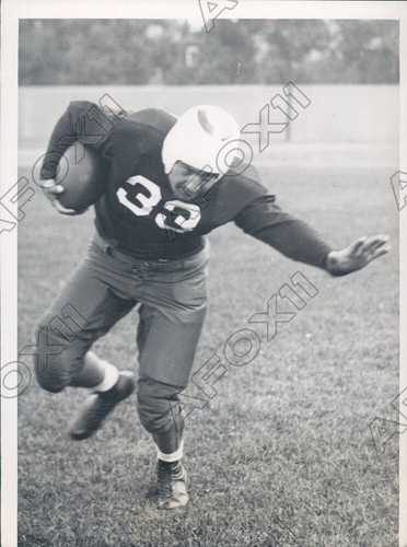 1937 University of Chicago Maroons Football Halfback Ed Valorz Press ...