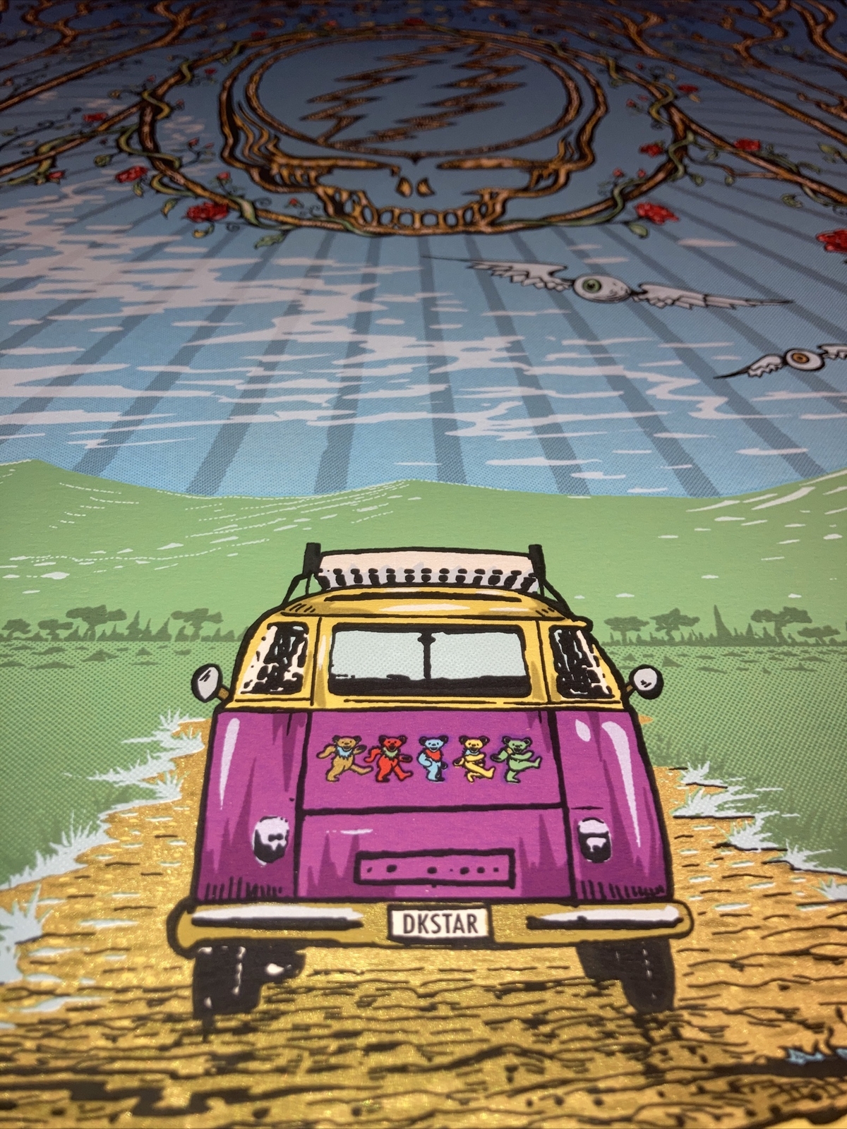 Dead And Company Lockn 2018 Poster Gold Mike Dubois # 1080/1150 Bob ...