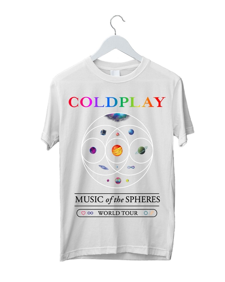 Coldplay Music Of The Spheres Tshirt 2025 World Tour Concert Band Merch ...