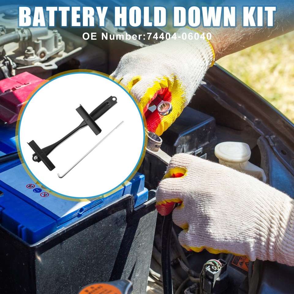 Battery Hold Down Mount Bracket Kit 74404-06040 Battery for Toyota ...