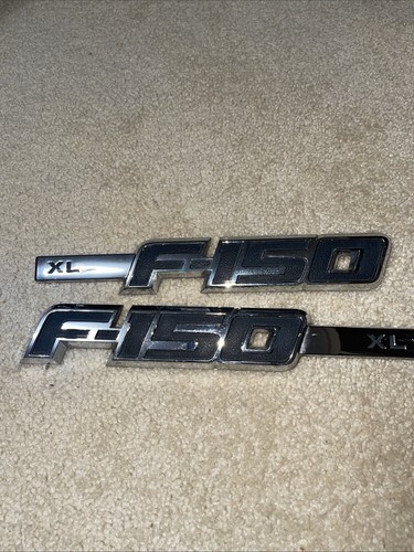 09 10 11 12 13 14 FORD F-150 XL LEFT RIGHT SIDE FENDER EMBLEM LOGO ...