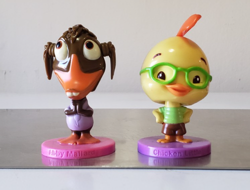 Vintage Kellogg's Chicken Little BobbleHead's, Abby Mallard & Chicken ...