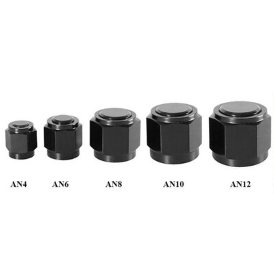 10Pcs 4AN 6AN 8AN 10AN 12AN Female Flare Fitting Cap Nut Block off Fuel ...