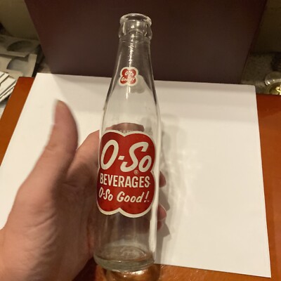 Vintage Soda Pop Bottle - O-So Beverages, Cleveland Ohio. | eBay