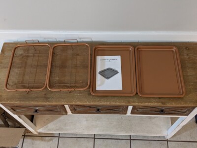 Copper Crisper by Copper Chef New in Box 4pc set, instructions included ...