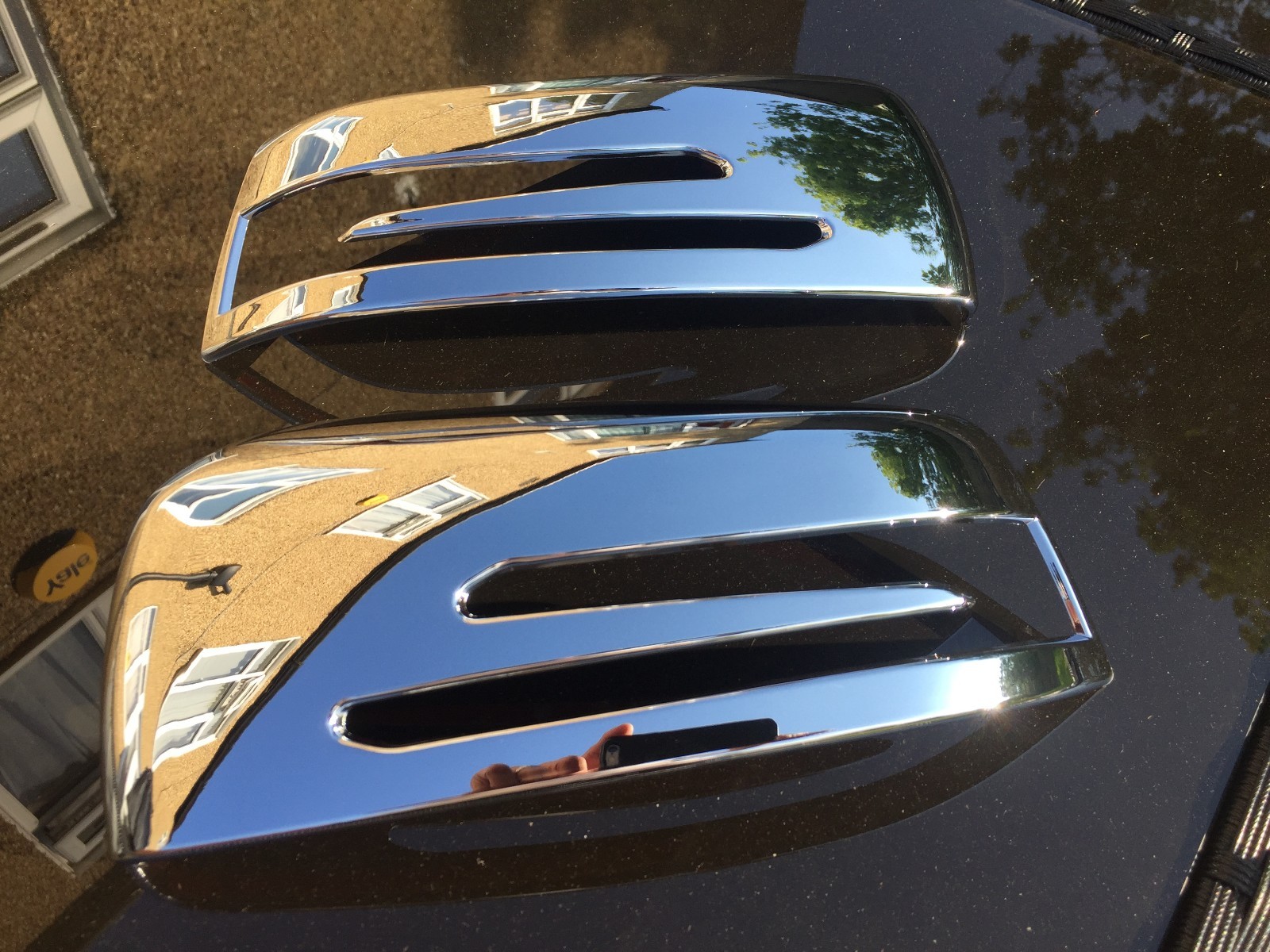 CHROME WING MIRROR COVER FITS MERCEDES BENZ A B C E S CLS Class W207 ...