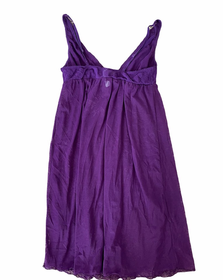 Cosabella Italy Amore Purple Lace Sheer Slip Dress Medium | eBay