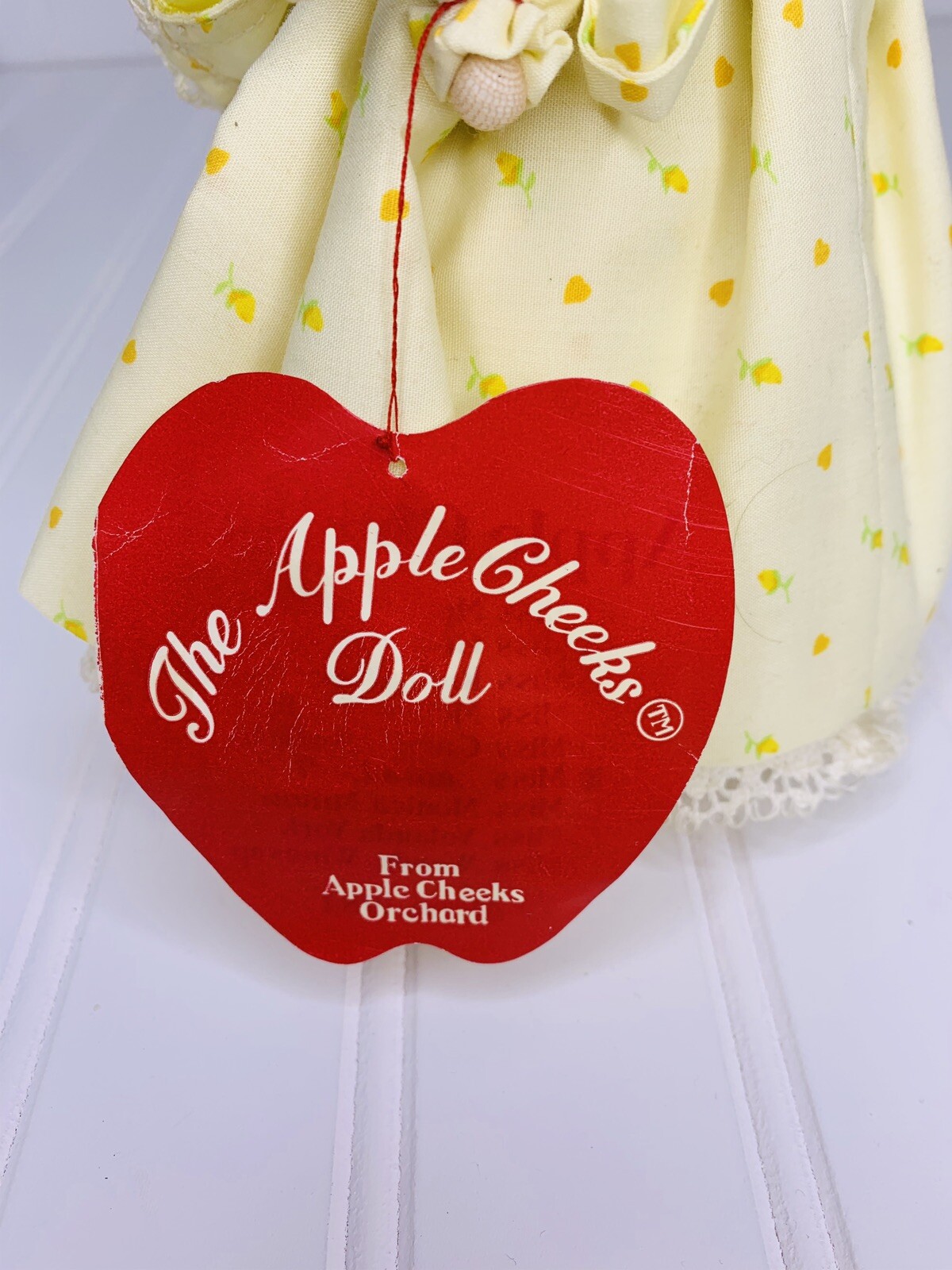 Vintage 1984 APPLE CHEEKS FABRIC DOLL Miss Laura Lodi 8" | eBay