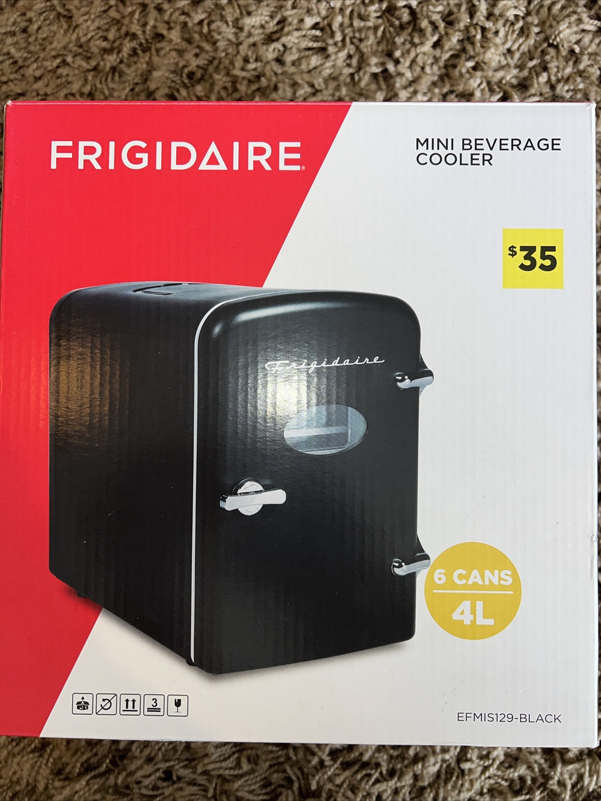 Frigidaire Portable Retro 6 Can Mini Personal Beverage Refrigerator, EFMIS129 58465807634 | eBay