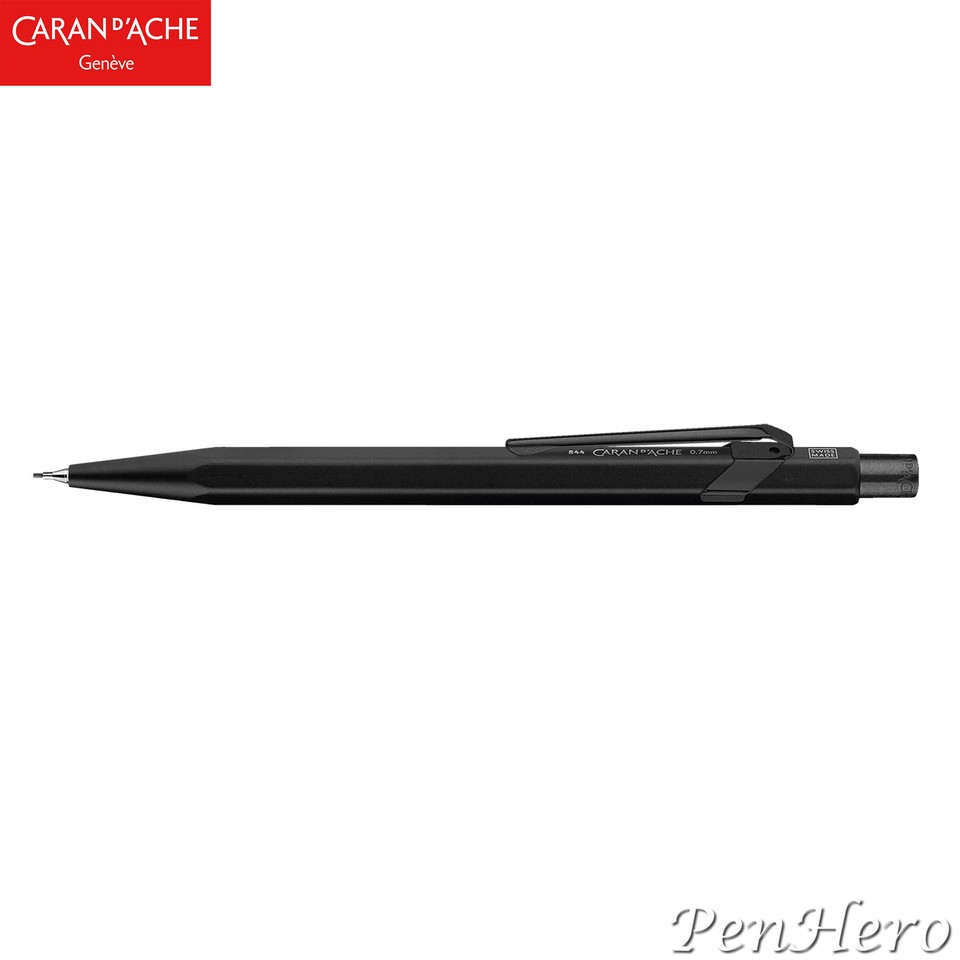 Caran d'Ache 844 Black Code 0.7mm Pencil 844.496, with holder | eBay