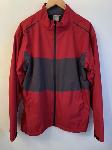 Ping Rain Jacket Men XL Red Pertex SensorDry Golf Waterproof Full Zip ...
