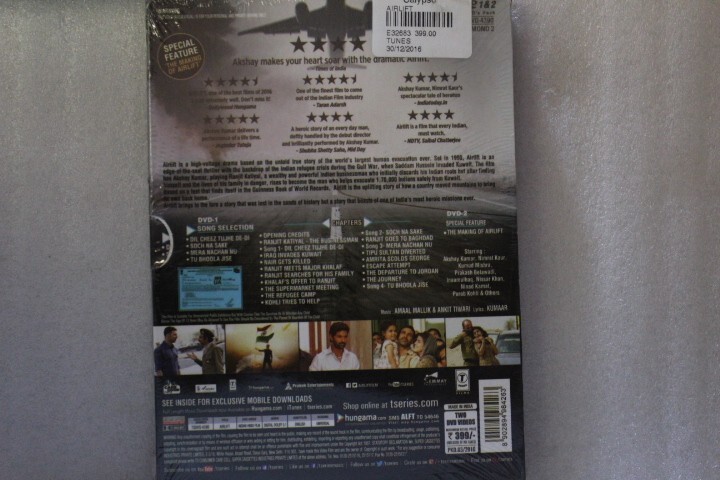 Airlift Akshay Kumar DVD Sealed 2 Disc Hindi Movie Bollywood India ...