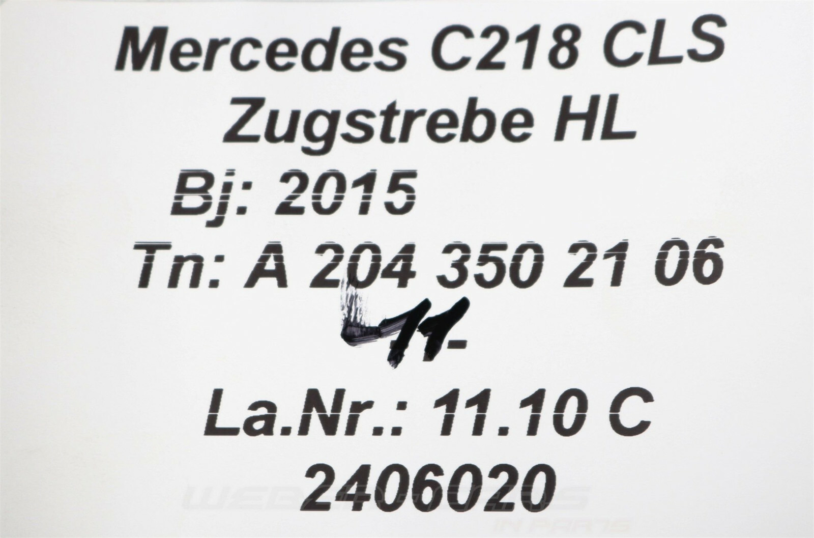 A2043502106 Mercedes Benz C218 CLS Tension Strut Control Arm Rear Left ...