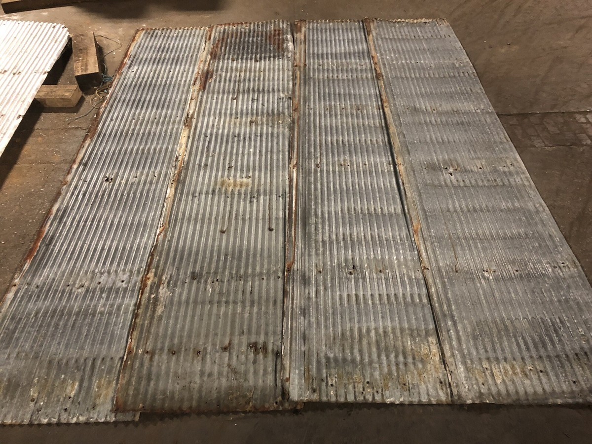 Reclaimed Corrugated Metal Old Battered Rusty Corrugated Iron Roofing