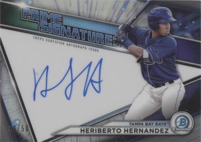 2021 Bowman Chrome - Prime Chrome Signatures Heriberto Hernandez #PCS ...