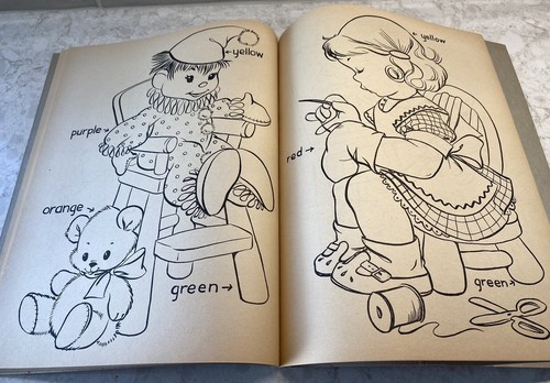 VTG 1958 Unused Merrill Beginner’s Coloring Book 32 Pgs, 13.5x11.5” | eBay