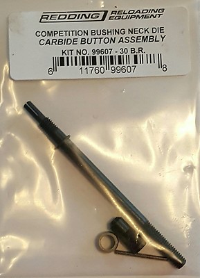 99607 REDDING 7.62MM 30 CAL COMPETITION CARBIDE SIZE BUTTON KIT - NEW ...