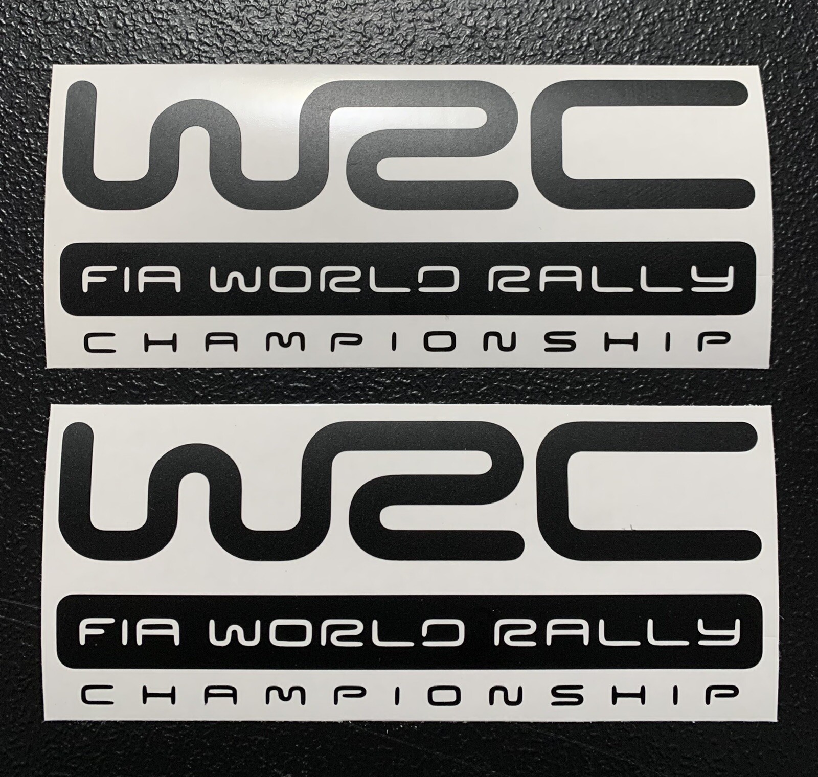 WRC FIA World Rally Championship Vinyl Decal Sticker Set of 2 | Rear ...