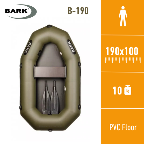 Inflatable Boat Dinghy BARK-B-190, 6.2ft, 1 Person, Fishing boat ...