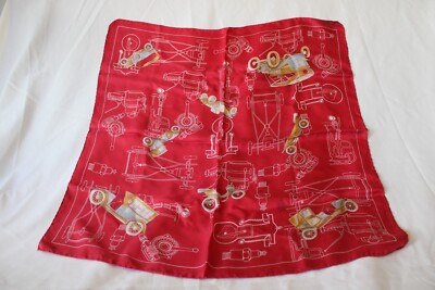 Vintage ladies scarf with car imagery | eBay UK