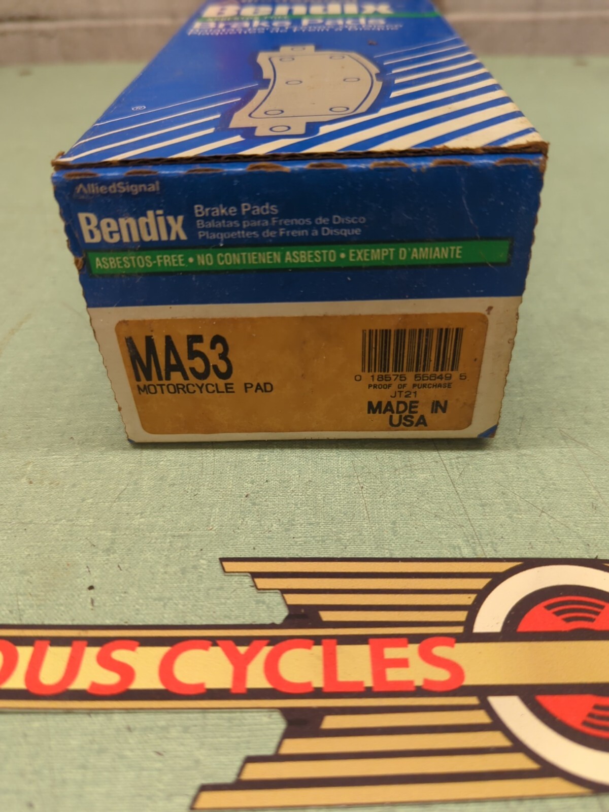 BENDIX MA53 REAR DISC BRAKE PADS HARLEY DAVIDSON FLH FLT FLTH 1980 1984 ...