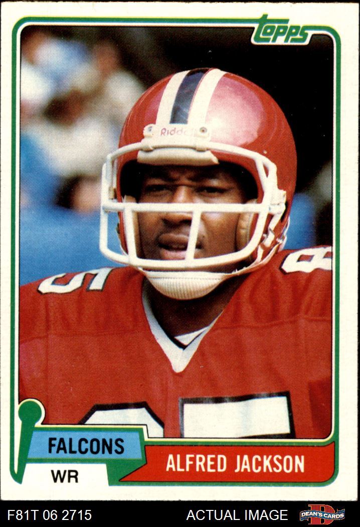 1981 Topps #106 Alfred Jackson Falcons Texas 5 - EX | eBay