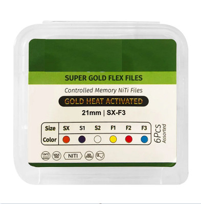 Smart Designing (Pack of 6) Gold-Flex Rotary Files for root canal ...