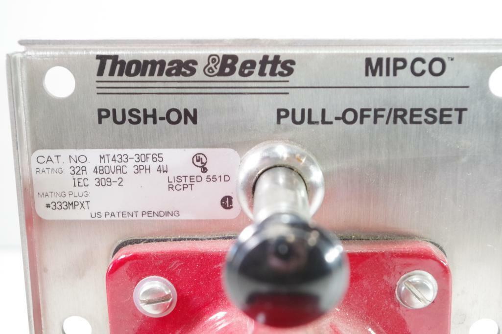 THOMAS & BETTS MIPCO Interlocked Reefer Power Outlet GJL36030 Circuit ...