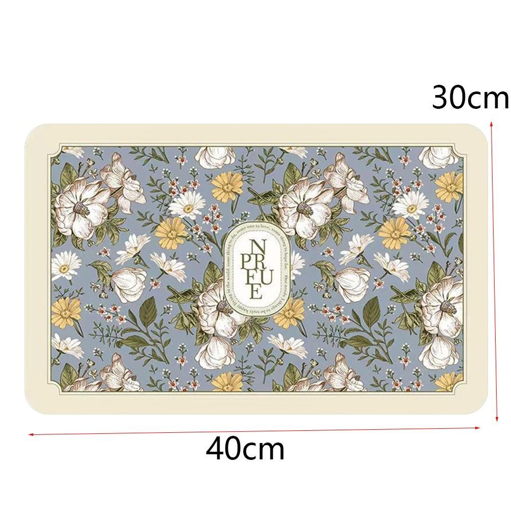 Large Size Draining Mat Various Pattern Drying Mats Fashion Dish Drying ...